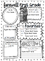 Farewell First Grade - Wixie