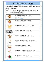 Apostrophe for Possession practice - Wixie