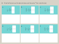 Add Fractions & Mixed Numbers with Unlike Denominators - Wixie