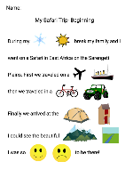 Safari Writing Beginning - Wixie