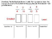 5.3 Ordering Fractions - Wixie