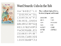 Cubs in the Tub- Word Search - Wixie