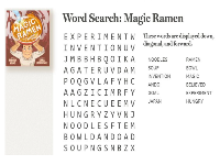 Magic Ramen- Word Search - Wixie