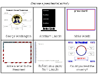 Presidents - Choice Board - Wixie