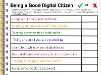 Being a Good Digital Citizen Check List - Wixie